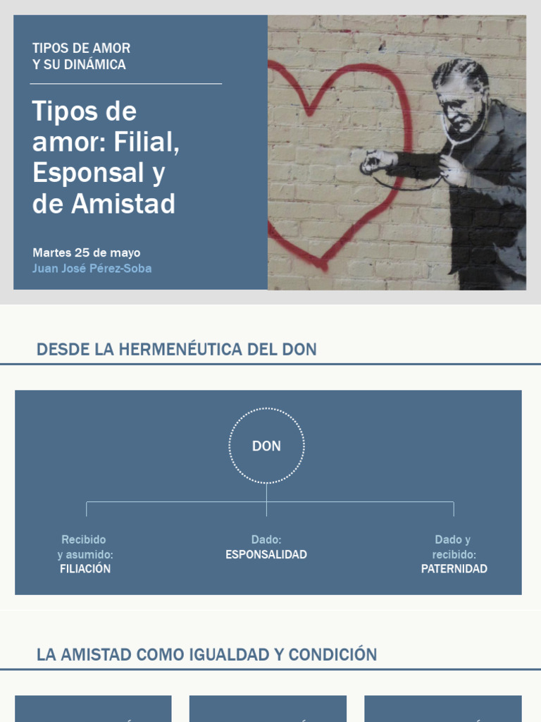 Sesion04-25mayo - Tipos de Amor - Filial, Esponsal y de Amistad | PDF ...