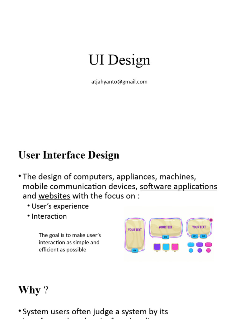 9-UI Design | Download Free PDF | User Interface | User Interface Design