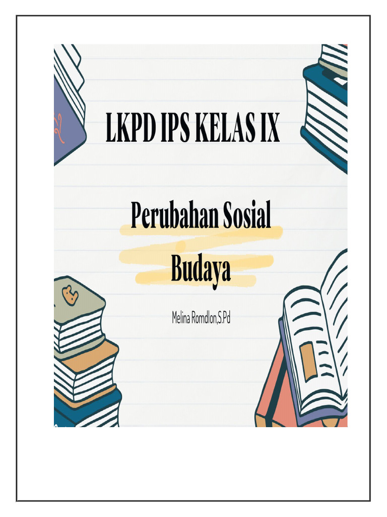 LKPD Perubahan Sosial Budaya | PDF