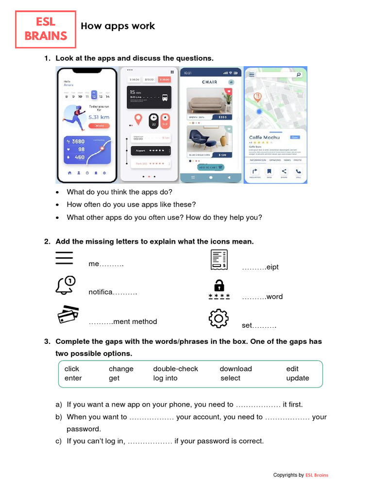 ESL Brains How Apps Work SV 7313 | PDF
