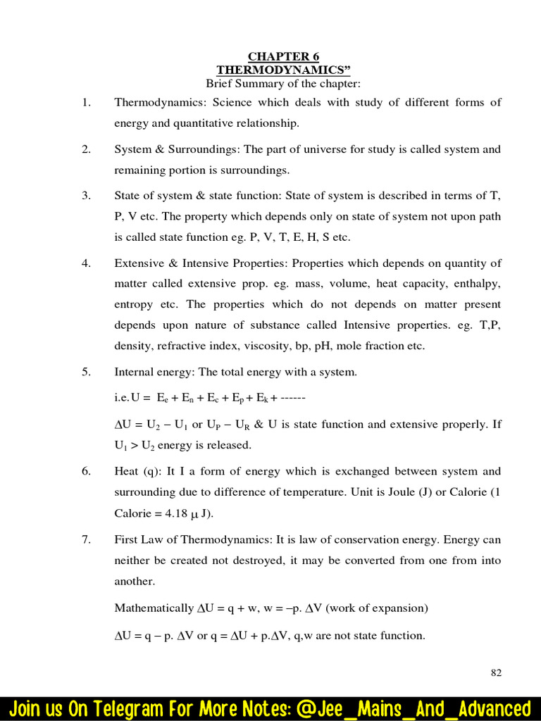 Thermodynamics: Enthalpy and Entropy Explained | PDF | Entropy | Enthalpy