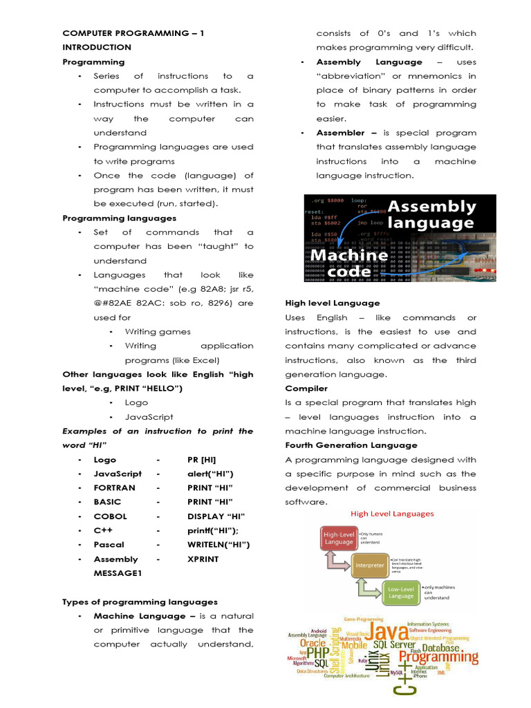 Unit I A Programming Fundamentals | PDF | Computer Program | Programming Unit I A Programming Fundamentals | PDF | Computer Program | Programming