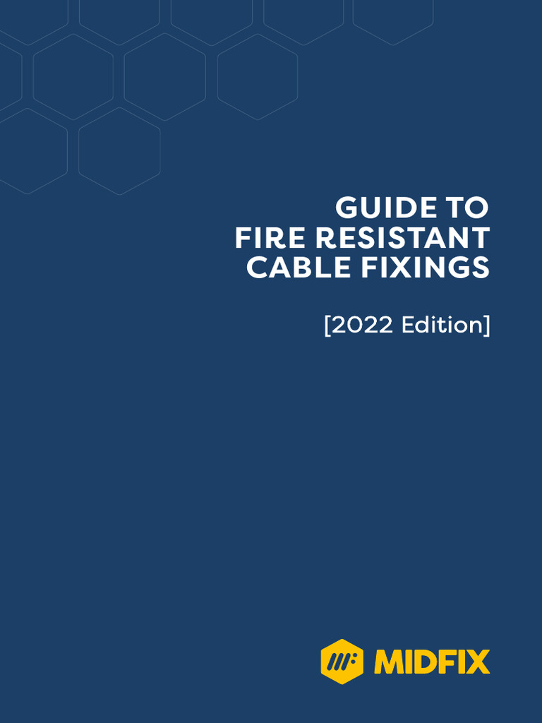 Fire Resistant Cable Fixings Guide | PDF | Electrical Wiring | Equipment