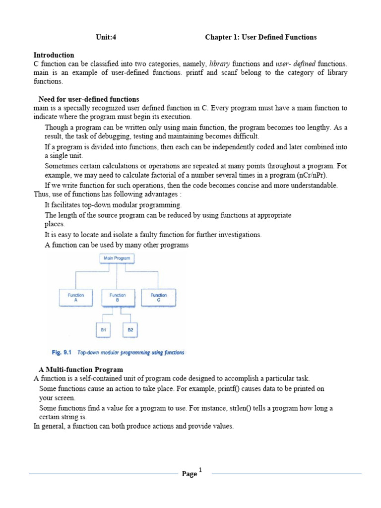 Cs Unit 4 Notes Pdf Parameter Computer Programming Variable Computer Science