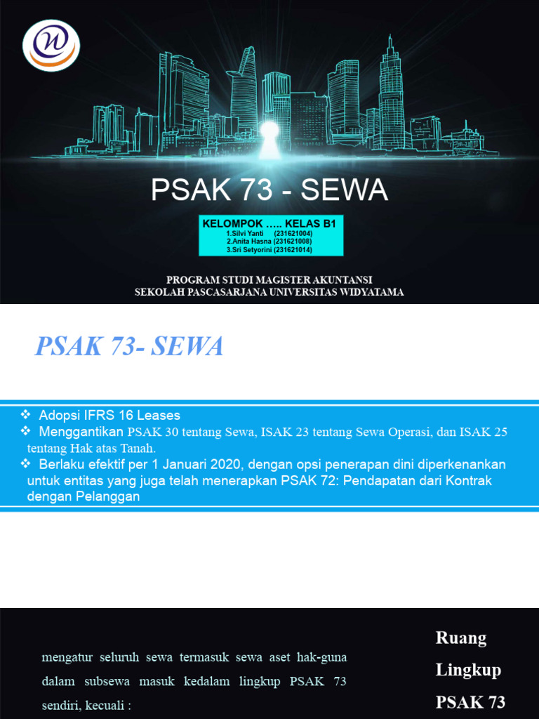 PPT PSAK 73 (Sri, Silvi, Anita) | PDF