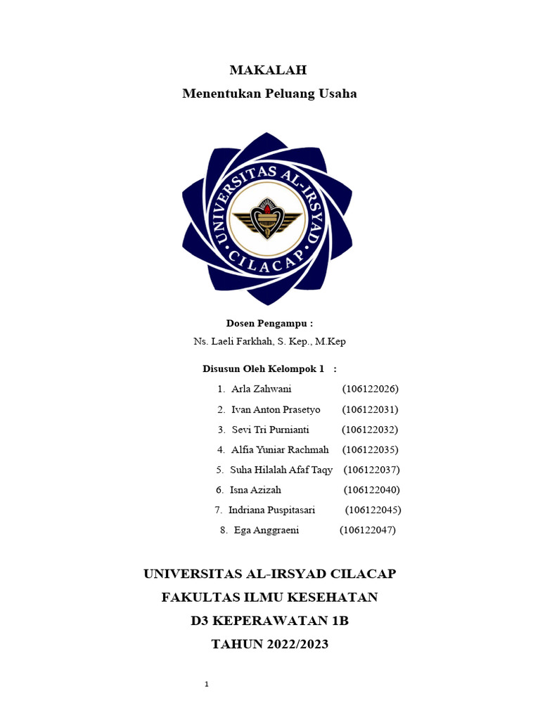 Makalah KWU KEL 1 Peluang Usaha-1 | PDF
