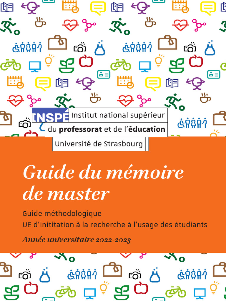 Guide méthodologique mémoire Master 1 | PDF | Guillemet | Méthode ...