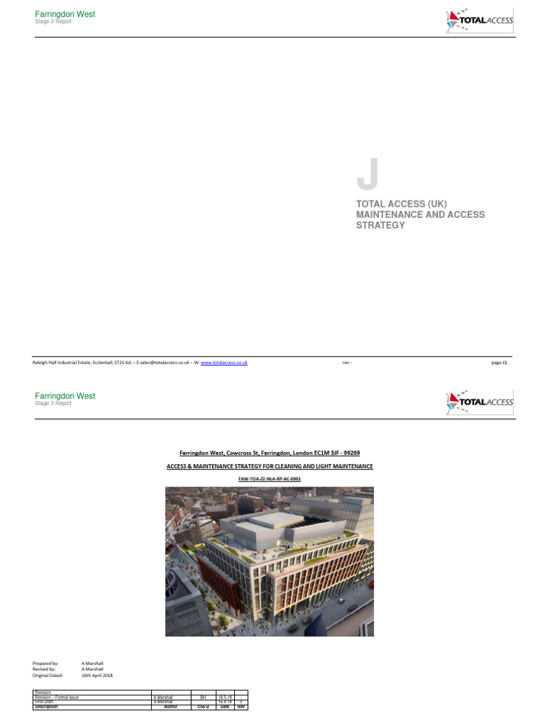 Farringdon West: Total Access (Uk) Maintenance and Access Strategy ...