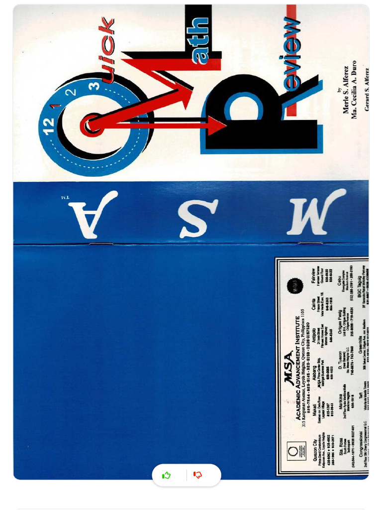 Msa Quick Math Review Booklet Compress Rotated | PDF