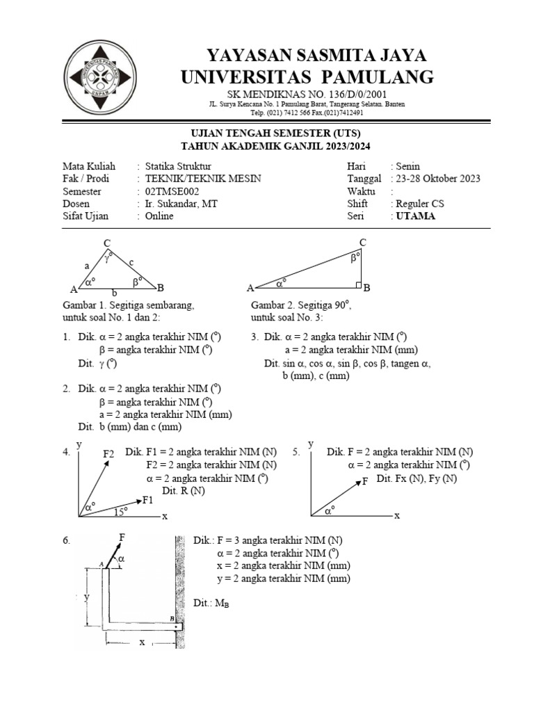 UTS Statika Struktur | PDF