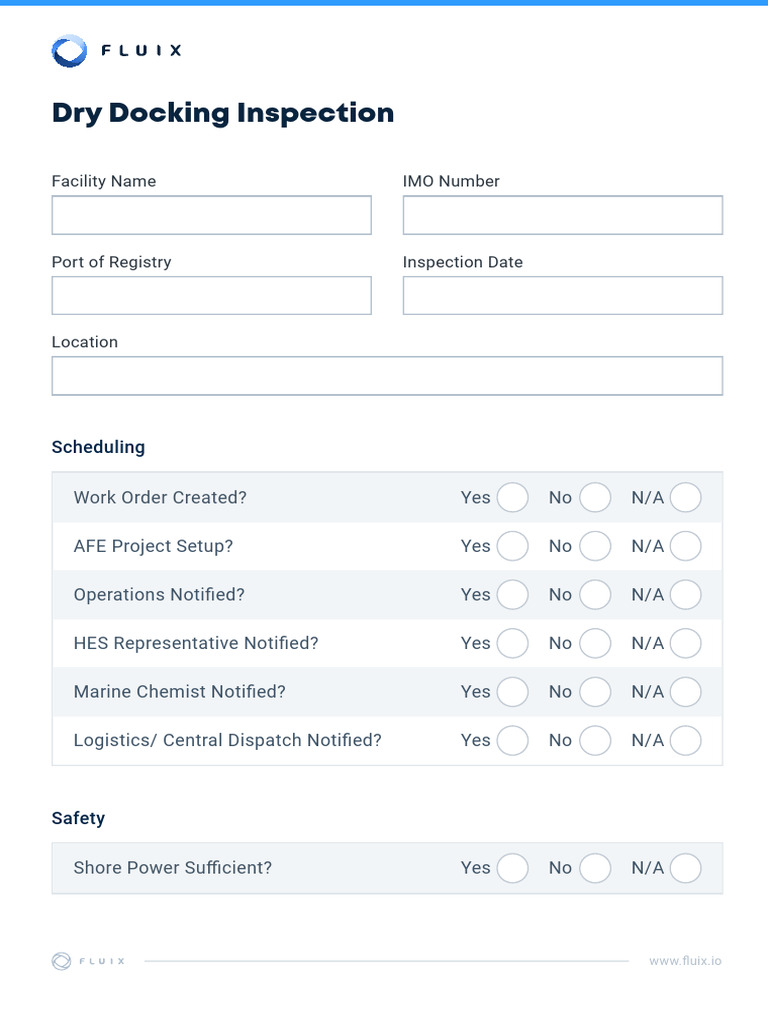 Template Dry Dockin | PDF | Rudder | Shipping