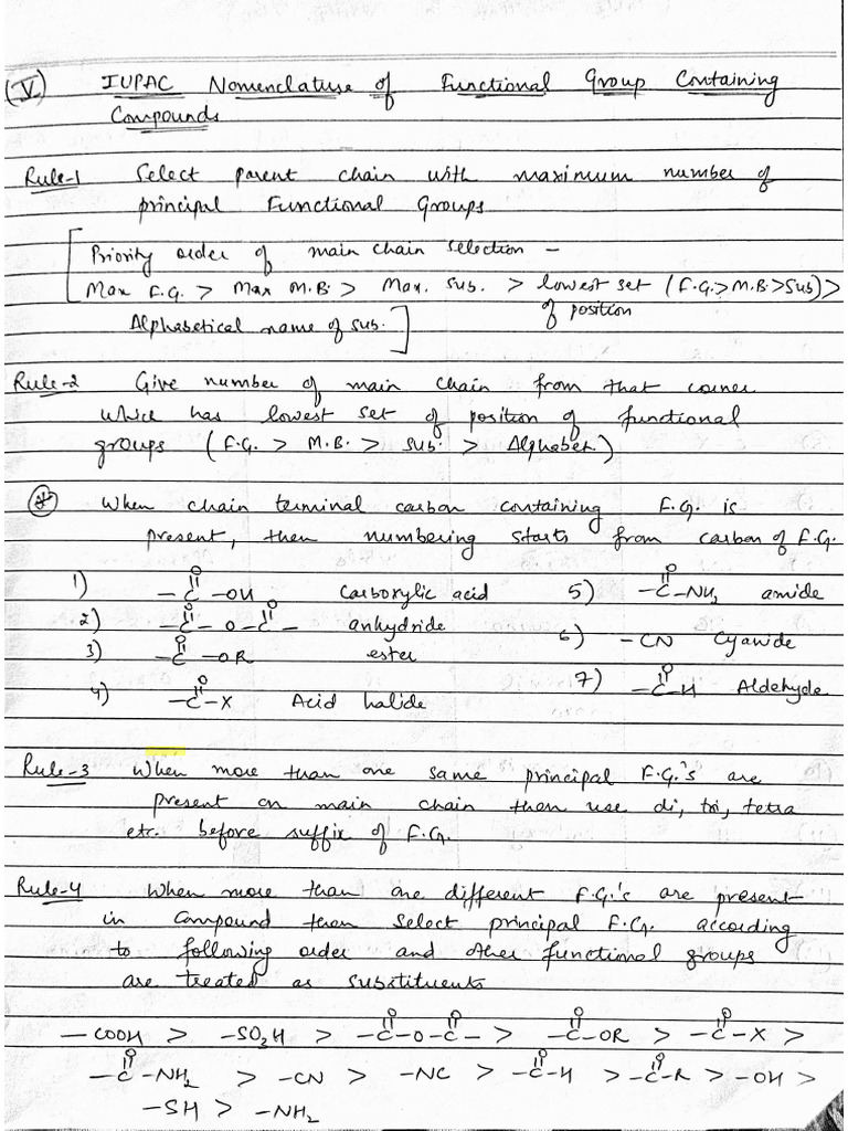 IUPAC Naming - 2 | PDF