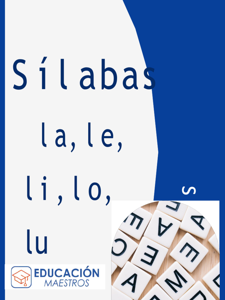 Actividades de Sílabas: LA, LE, LI, LO, LU | PDF