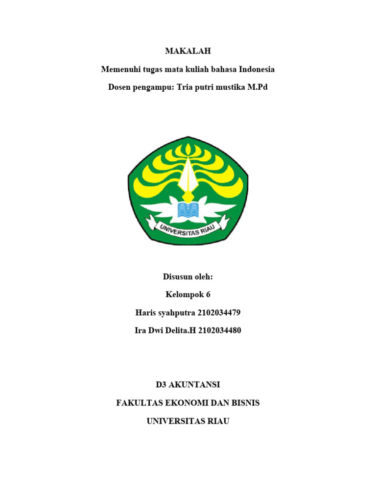 Makalah Bahasa Indonesia KLM 6 | PDF | Karier & Perkembangan
