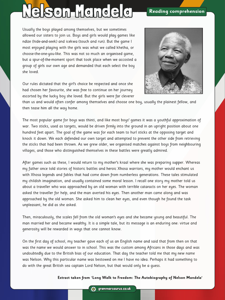 Nelson Mandela | PDF | English Language | Nelson Mandela