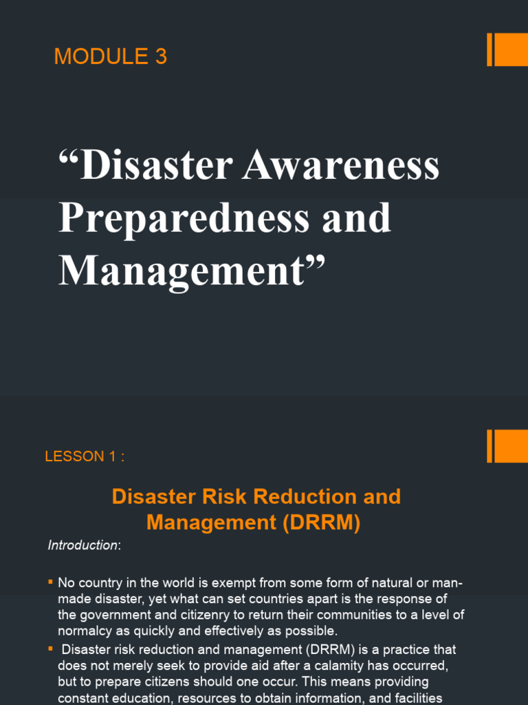 Module 3 Lesson 1 | PDF | Hazards | Natural Disasters