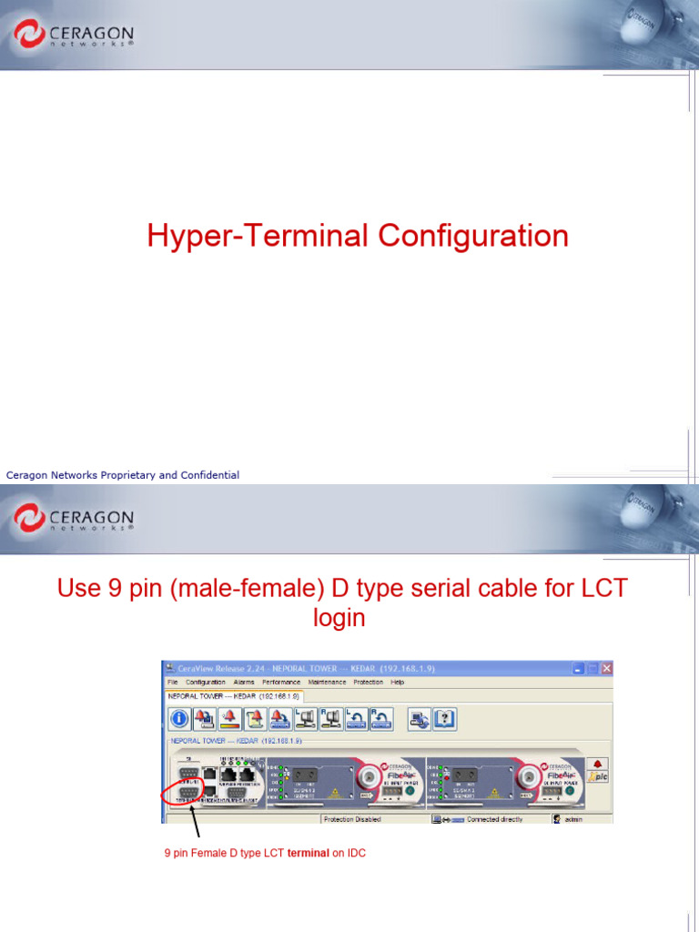 Hyper Terminal & Ceraview Login | PDF | Ip Address | Computing