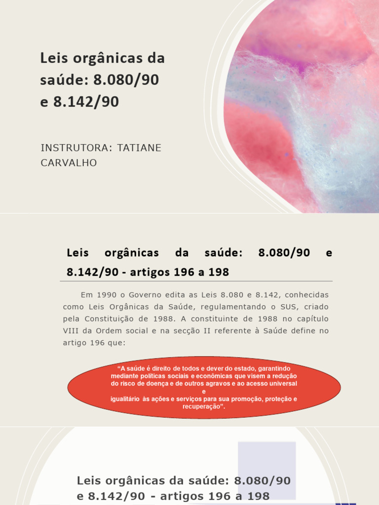 Leis Orgânicas Da Saúde | PDF | Governo | Esfera pública
