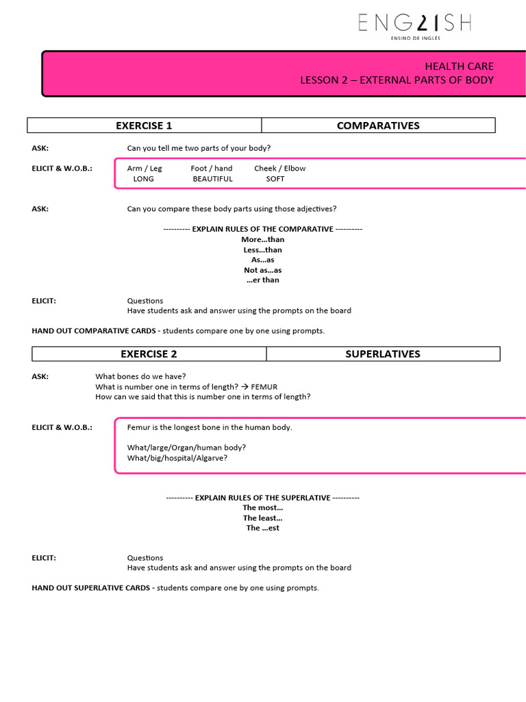 Health Care Lesson 2 | PDF | Hospital