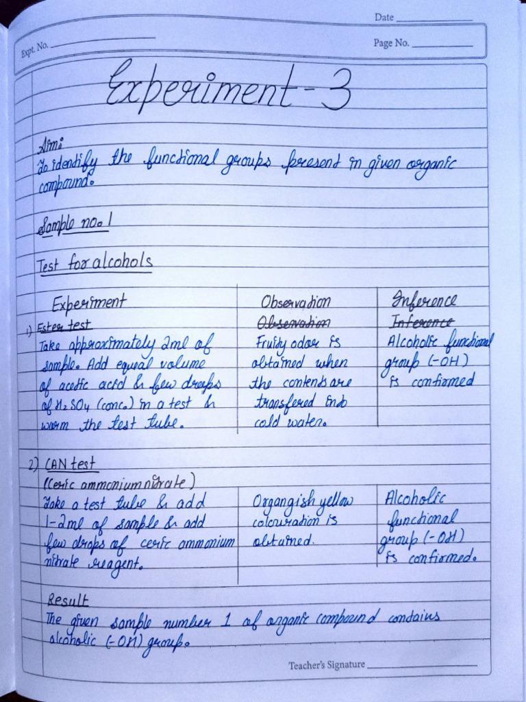 Chemistry Experiment 3 | PDF