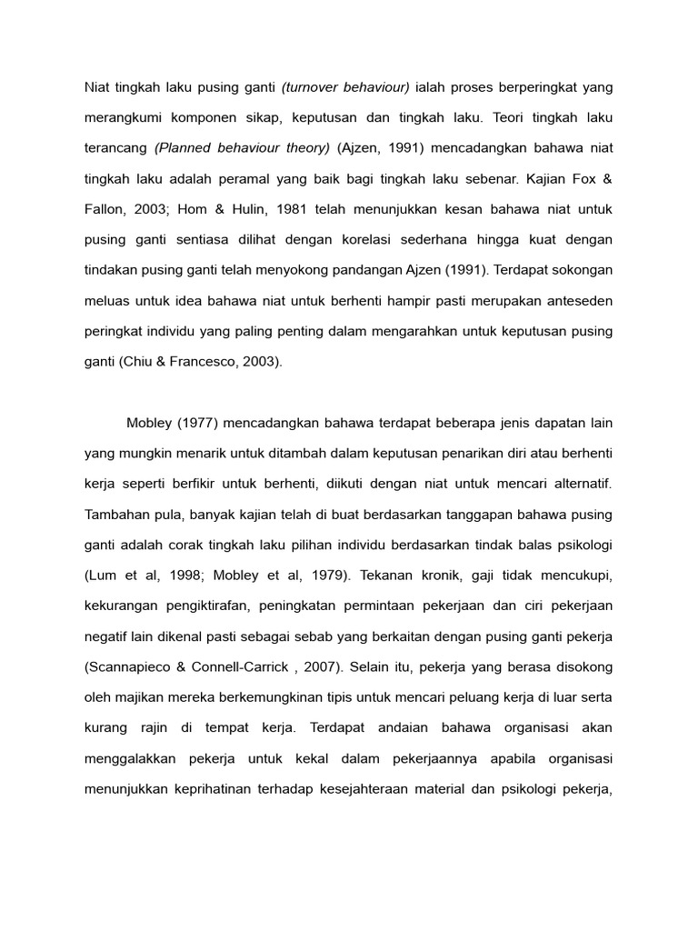 Niat Pusing Ganti Pekerja dan Faktor Penyebab | PDF | Bisnis