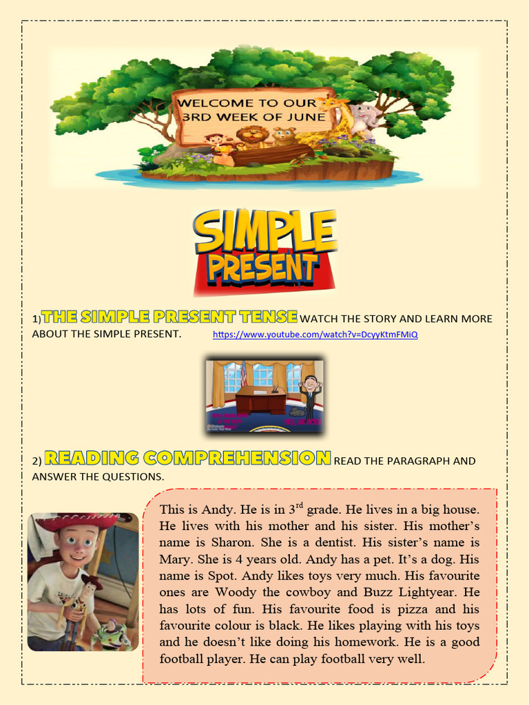 Simple Present Toy Story | PDF
