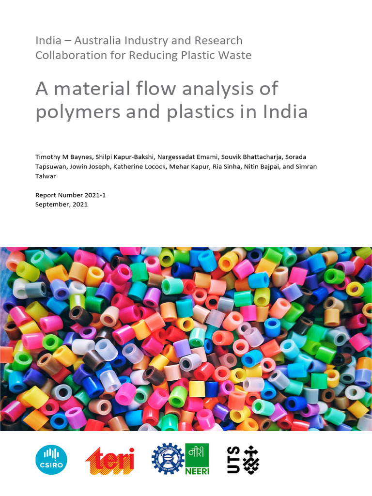 A Material Flow Analysis of Polymers and Plastics in India Final Nov ... A Material Flow Analysis of Polymers and Plastics in India Final Nov ...