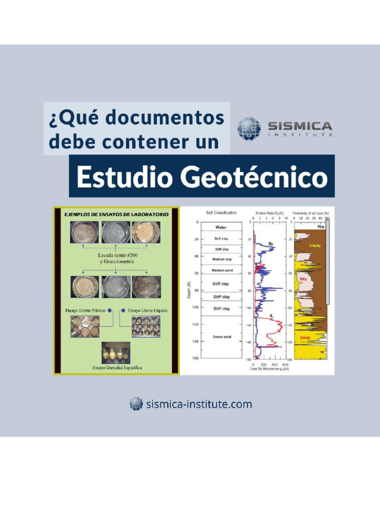 Que Documentos Debe Contener Un Estudio Geotecnico | PDF