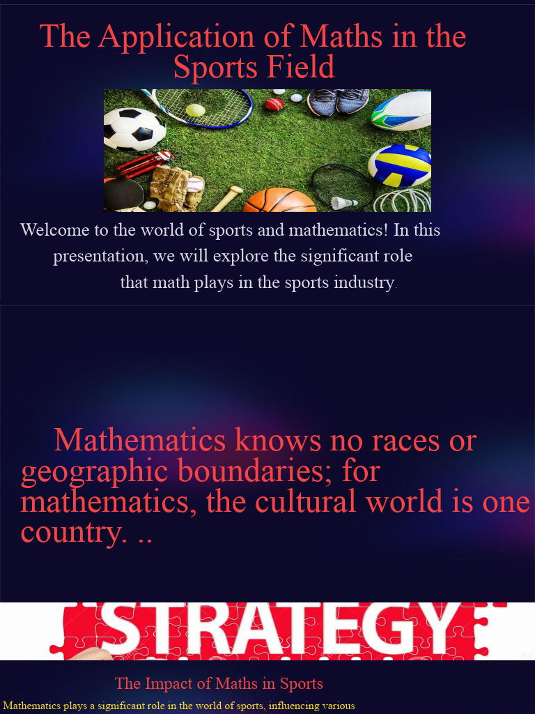 Maths in Sports: Performance & Strategy | PDF | Momentum | Mathematics