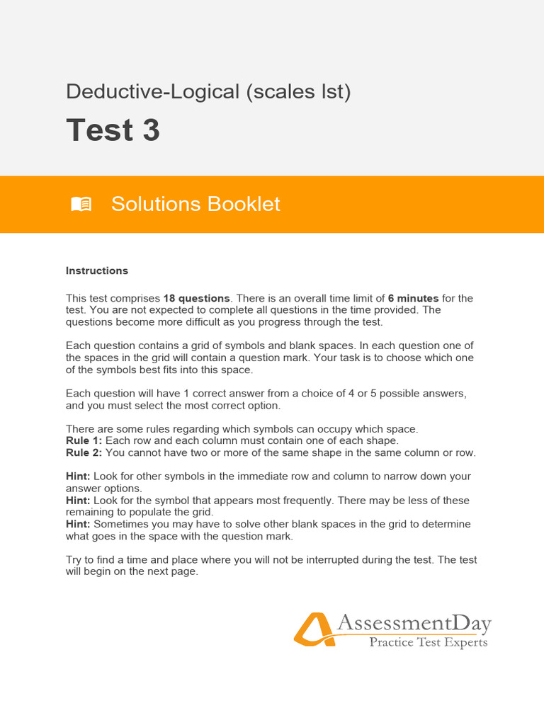 Deductive Logical LST 3 Solutions | PDF | Copyright | Triangle