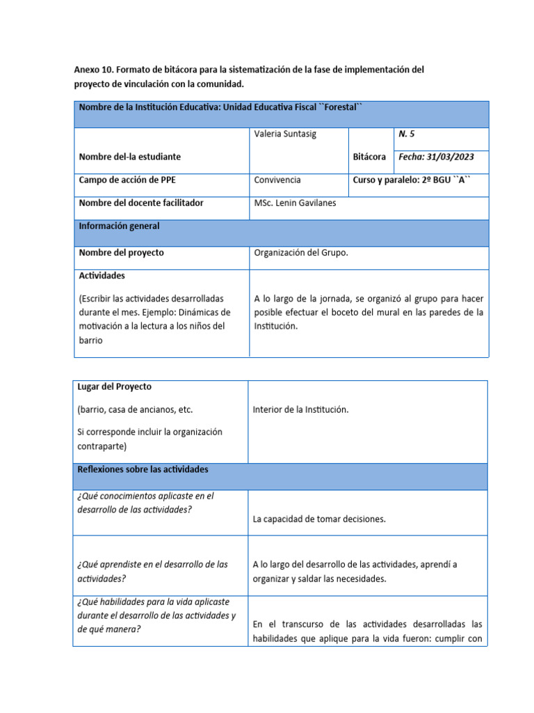 Anexo 10 | PDF | Aprendizaje
