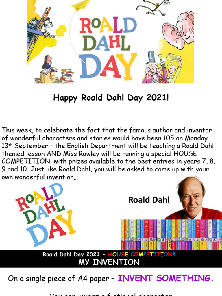 Roald Dahl Day 2021 - Form Announcement | PDF | Art