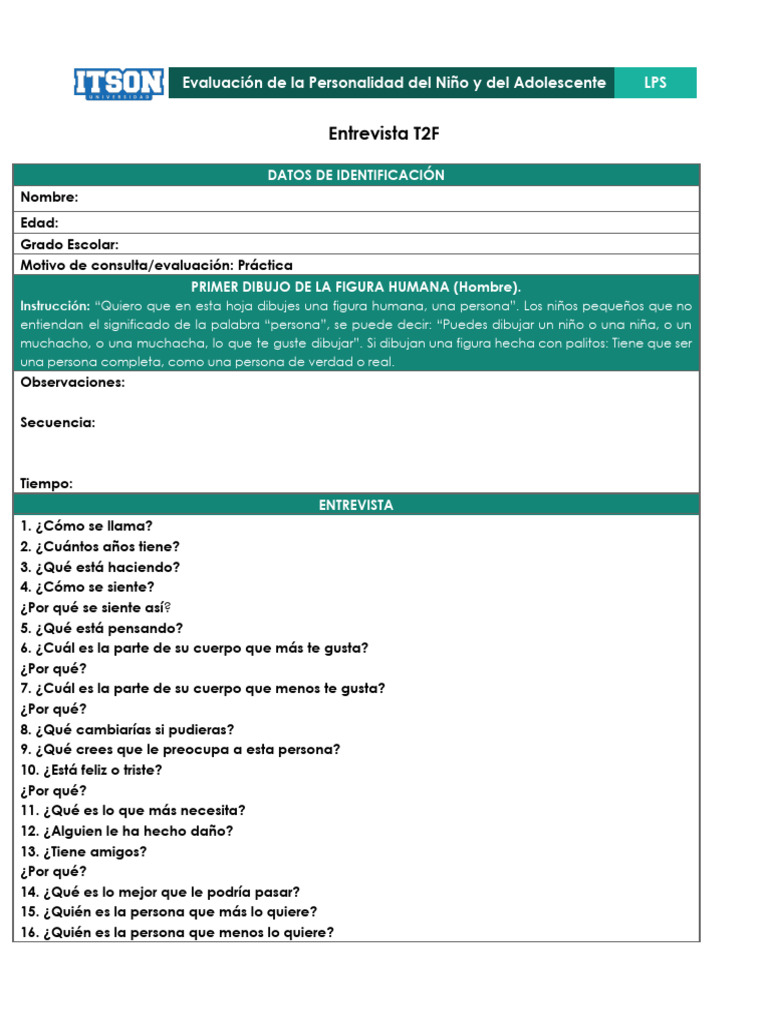 Entrevista T2F.docx 2 | PDF