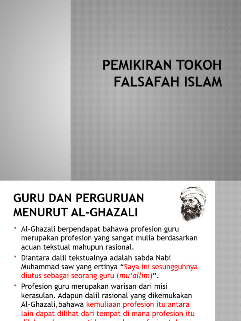 Pemikiran Tokoh Falsafah Islam | PDF | Pengembangan Diri | Agama ...