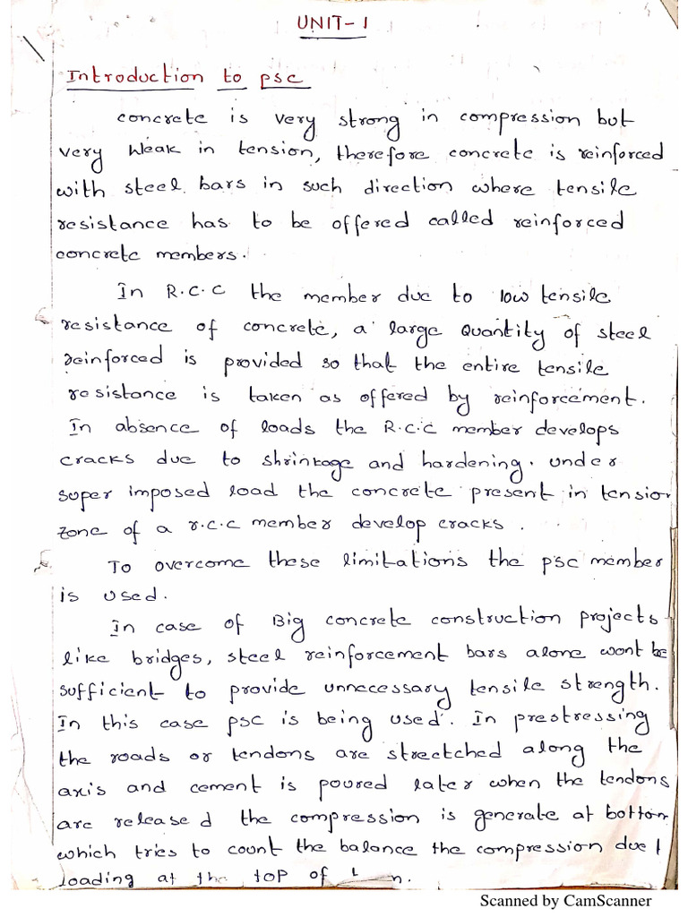 PSC Notes Unit-1 | PDF