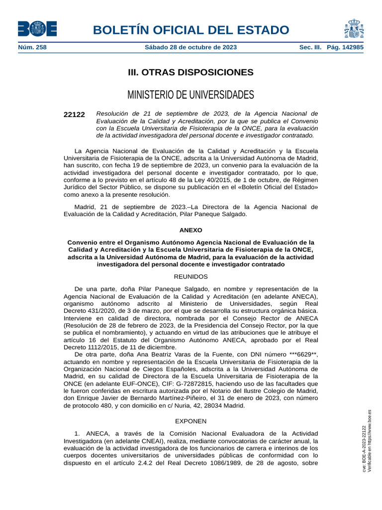 Boe A 2023 22122 | PDF | Justicia | Crimen y violencia