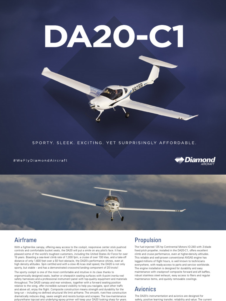 Brochure DA20-C1 2022 DIGITAL | PDF | Aerospace | Vehicles