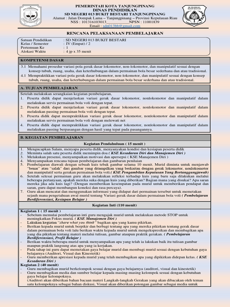 RPP KSE Modul 2.2 | PDF