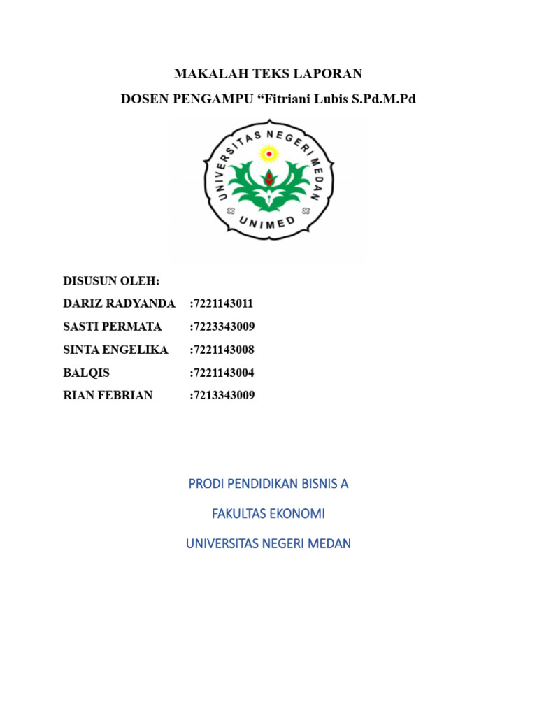 Panduan Lengkap Teks Laporan Pendidikan | PDF