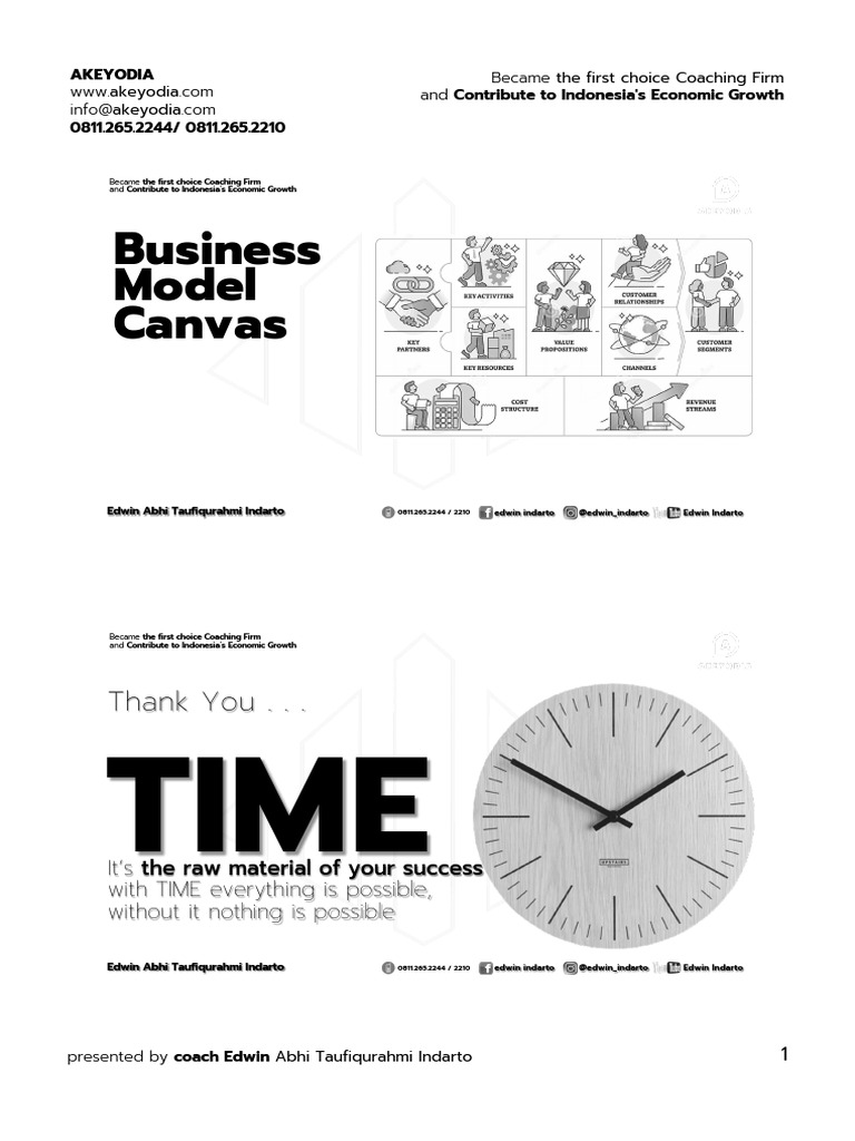 Business Model Canvas: Thank You - . | PDF | Customer Relationship ...