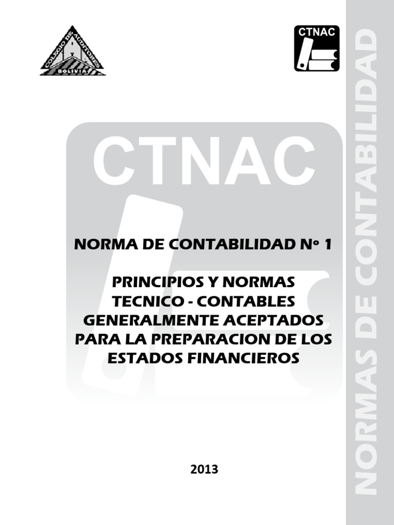 Compendio Normas de Contabilidad Caub | PDF | Contabilidad | Estado ...
