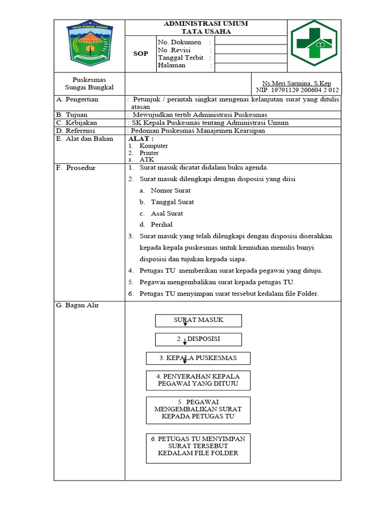 Sop Tu PKM SBKL | PDF