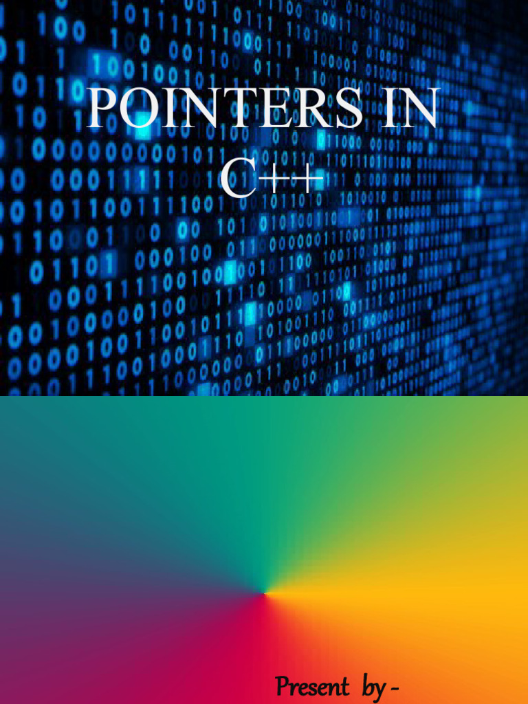 Pointer In C 8803017 Powerpoint Pdf Pointer Computer Programming Variable Computer Science