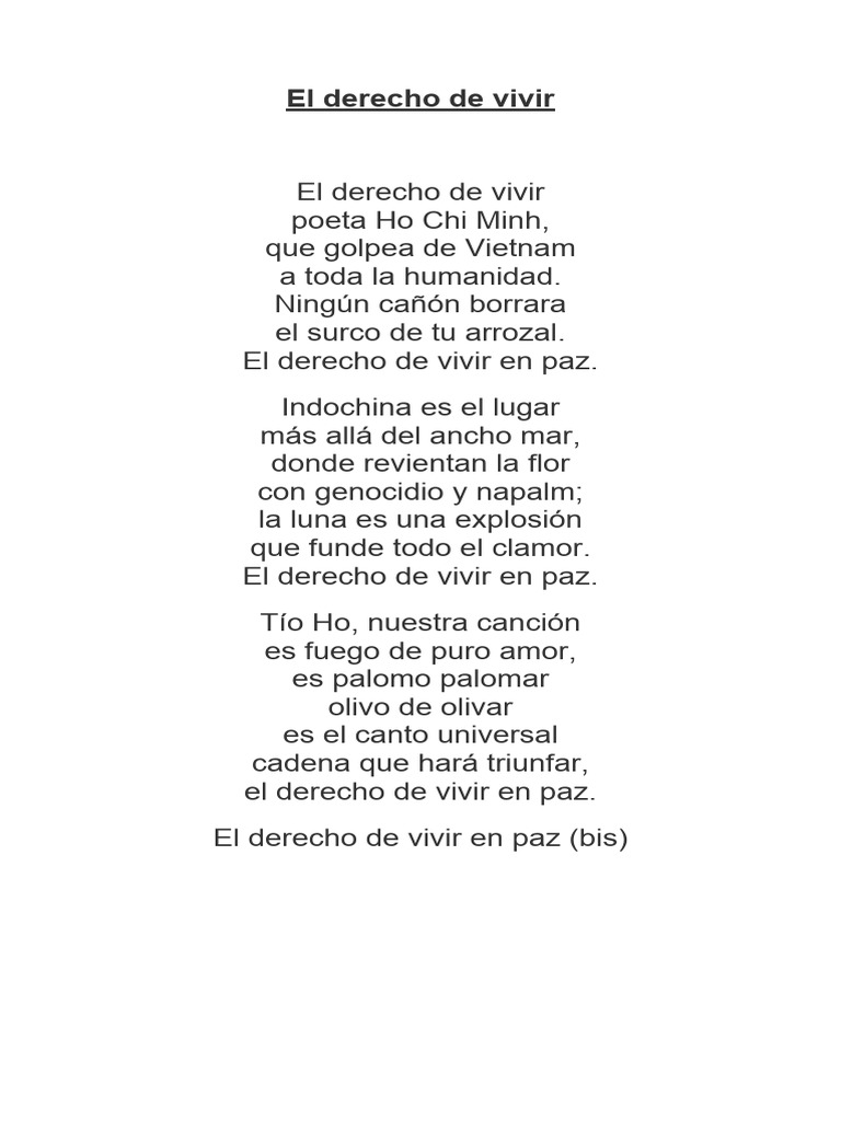 El Derecho de Vivir | PDF