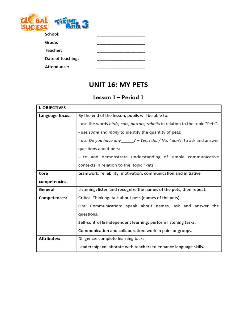 TA3 - GA - Unit 16 | PDF | Teachers | Communication