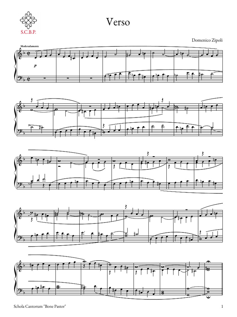 Verso - Zipoli | PDF