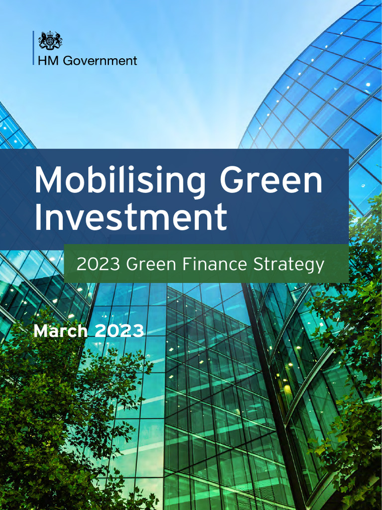 Mobilising Green Investment 2023 Green Finance Strategy | PDF | Low ...