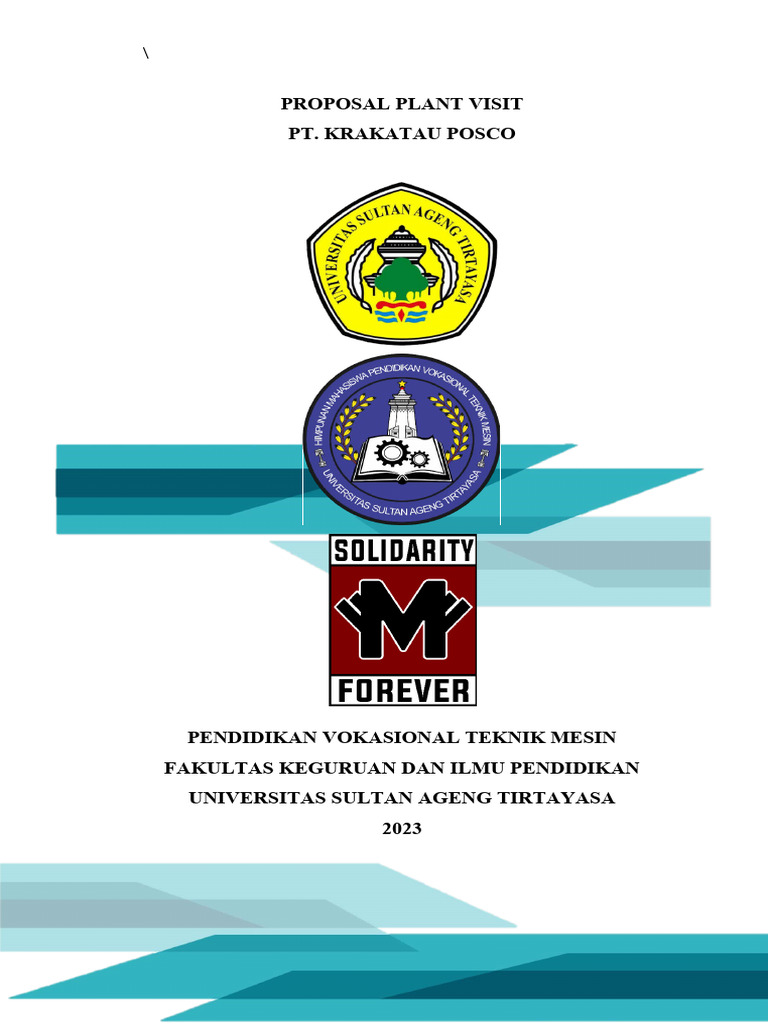 Proposal - Plant - Visit - Krakatau Posco | PDF
