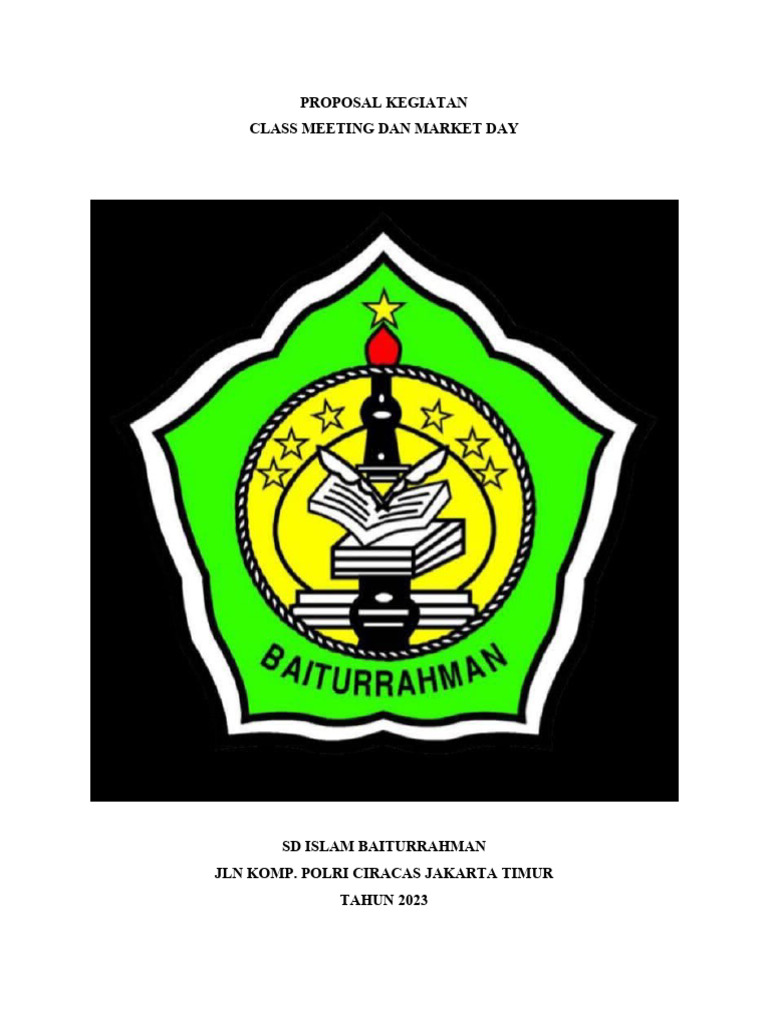 Proposal Kegiatan Classmeet | PDF