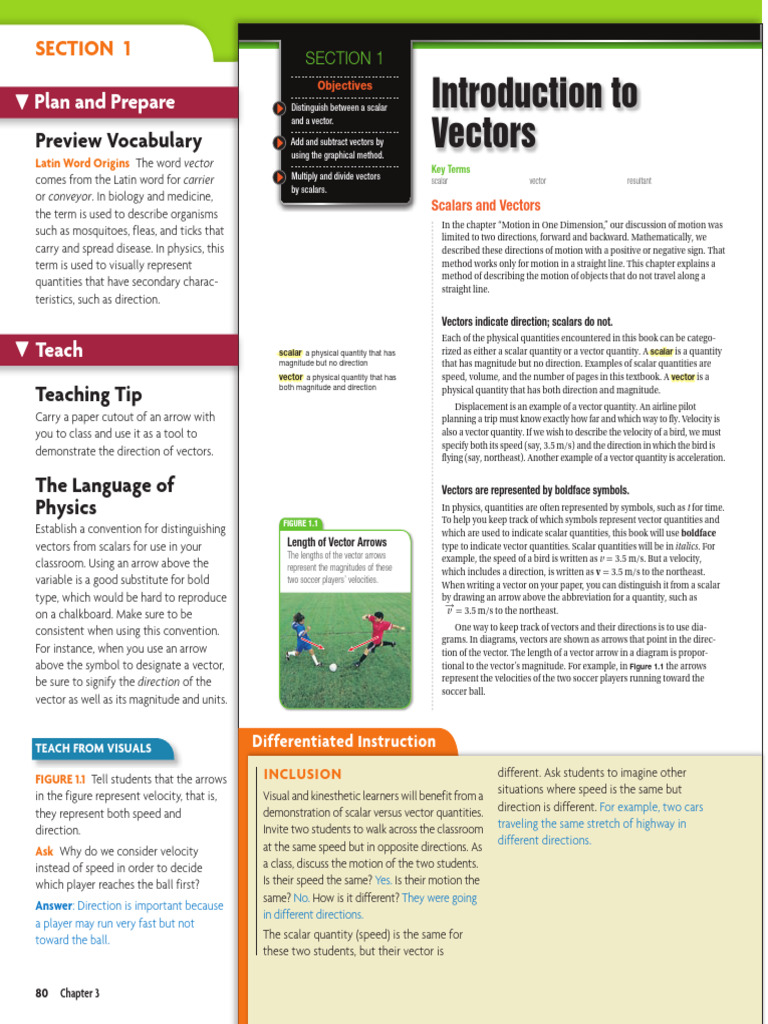 2 4 Introduction To Vectors | PDF | Euclidean Vector | Velocity